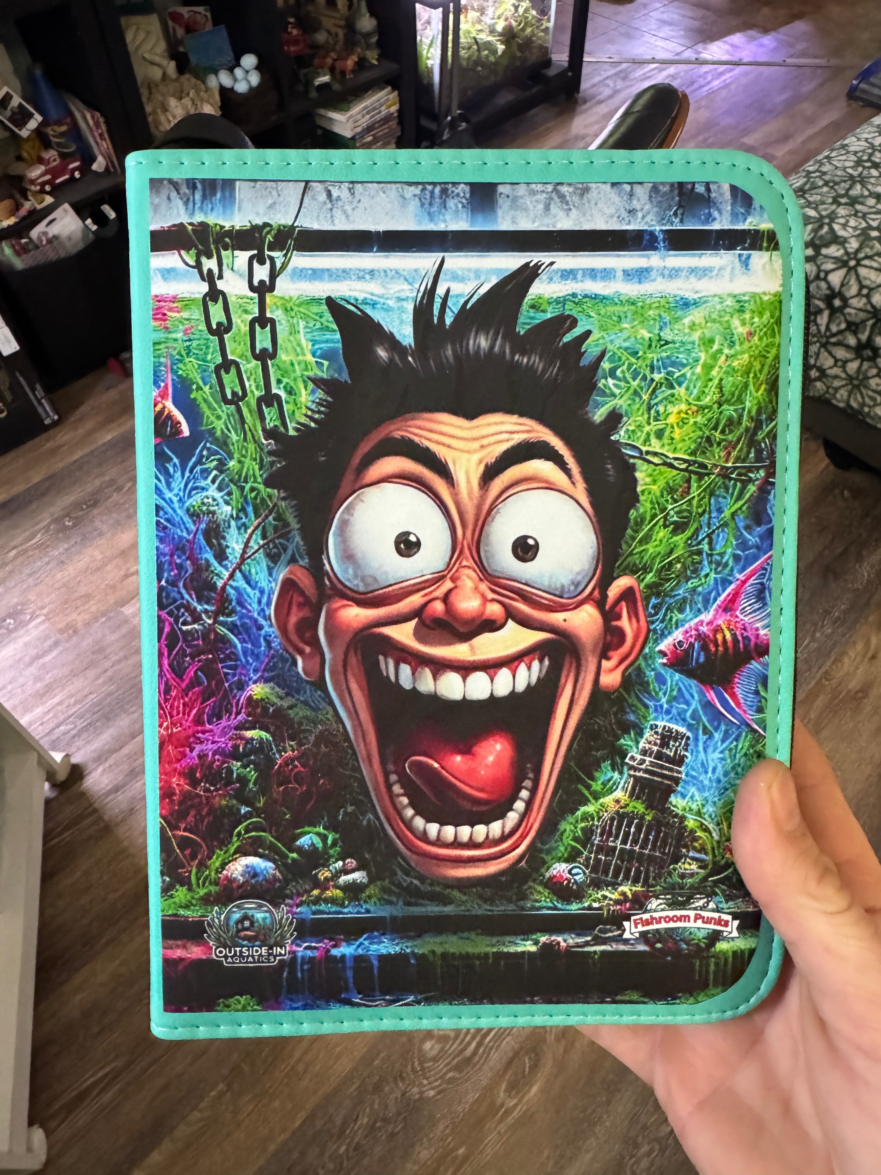 Fishroom Punk Binder (custom name must be filled out in cart!!!) No na ...